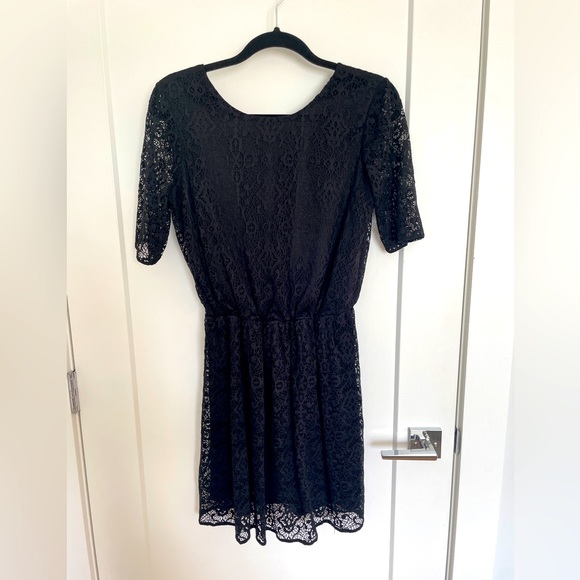ASOS | Dresses | Asos Black Lace Mini Dress Open Back | Poshmark